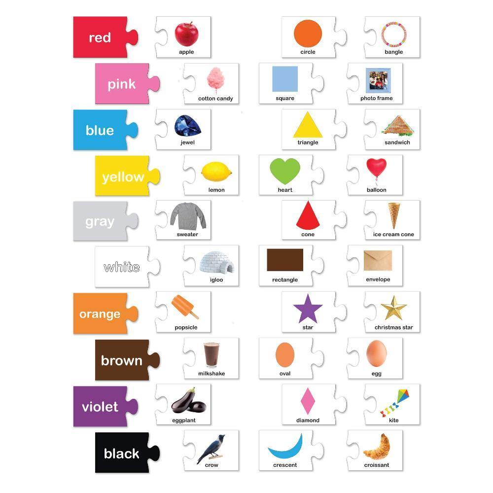 EARLY LEARNING COLORS SHAPES PUZZLE BOX FOR PRESCHOOLERS AND TODDLERS ...