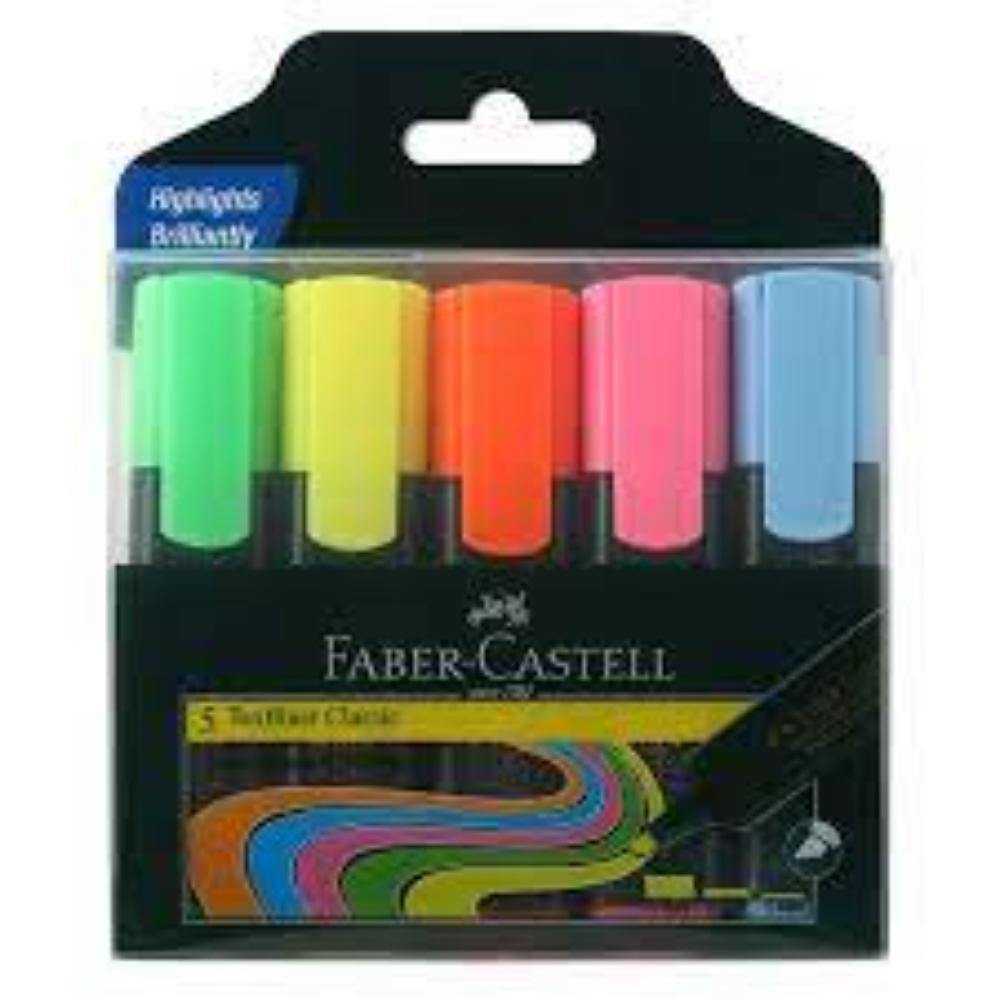 FABER CASTELL TEXT LINER ASSORTED SET OF 5 – Odyssey Online Store